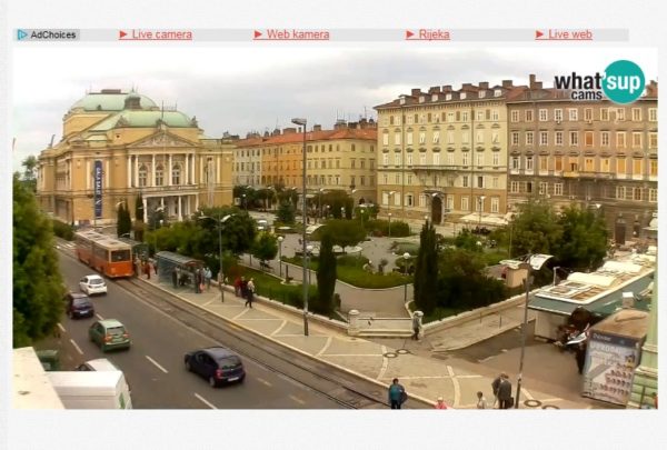 Veliko priznanje za Rijeku: Web kamera koja gleda na HNK Ivana pl. Zajca u svjetskih TOP 10 Live ...