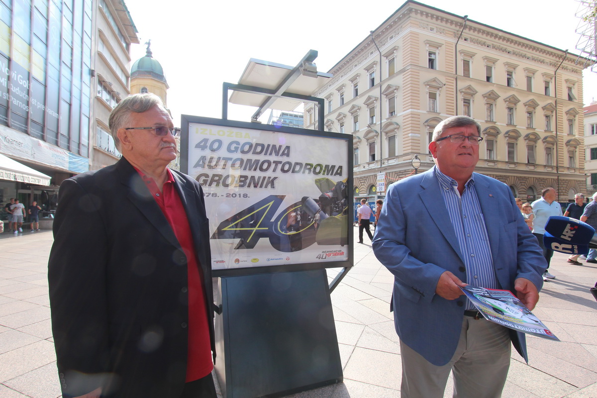 Izložba ”40 godina Automotodroma Grobnik” na Korzu – Grad Rijeka