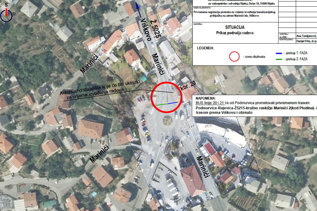 Od 22. srpnja 2020. godine uvodi se privremena prometna regulacija na kružnom raskrižju na ...