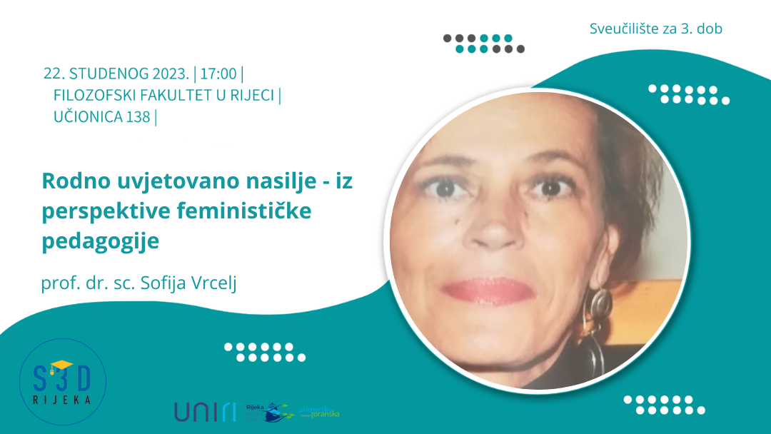 Sveučilište za 3. dob – predavanje „Rodno uvjetovano nasilje iz perspektive feminističke ...