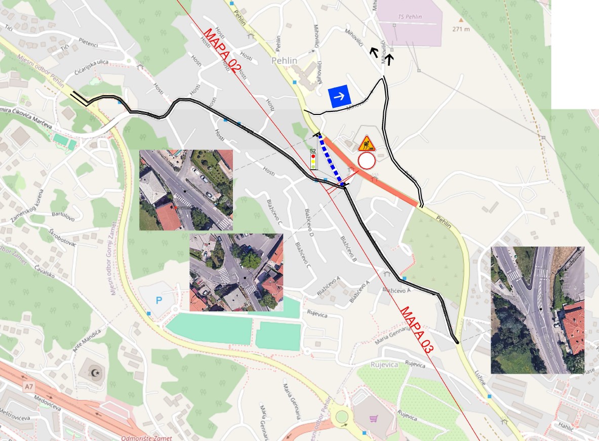 U utorka 19. ožujka 2024. potpuno zatvaranje dijela ulice Pehlin, od ...