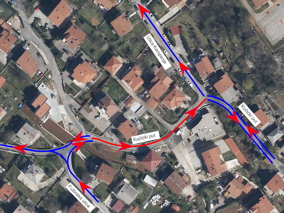 Preregulacija dijela ulice Kučićki put – Grad Rijeka