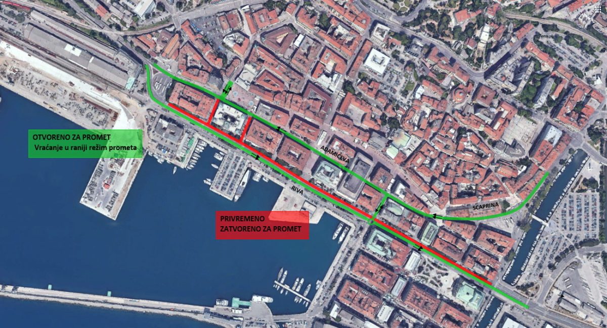 Otvaranje Adamićeve ulice za promet – Grad Rijeka